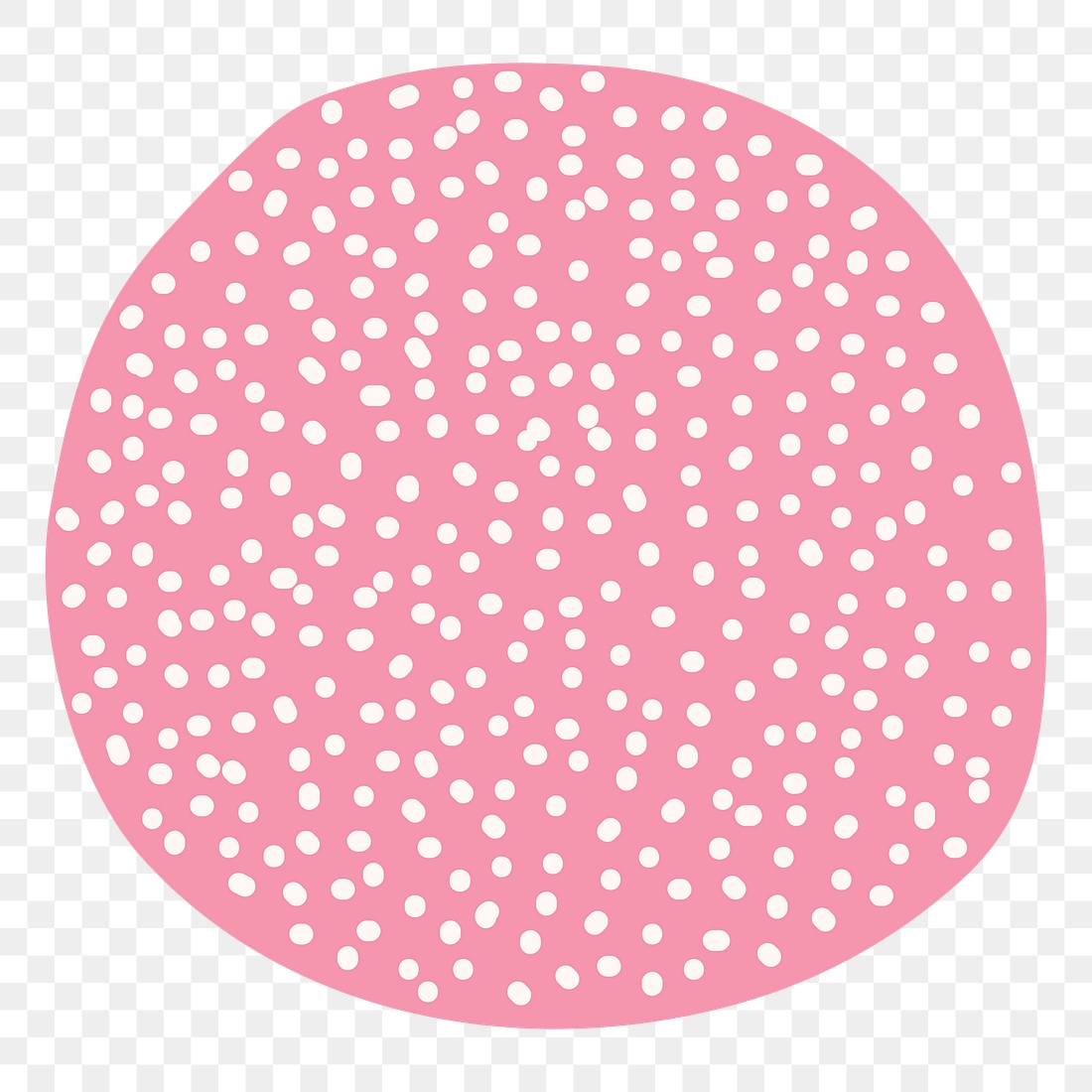 Pink dotted png circle sticker, | Premium PNG - rawpixel