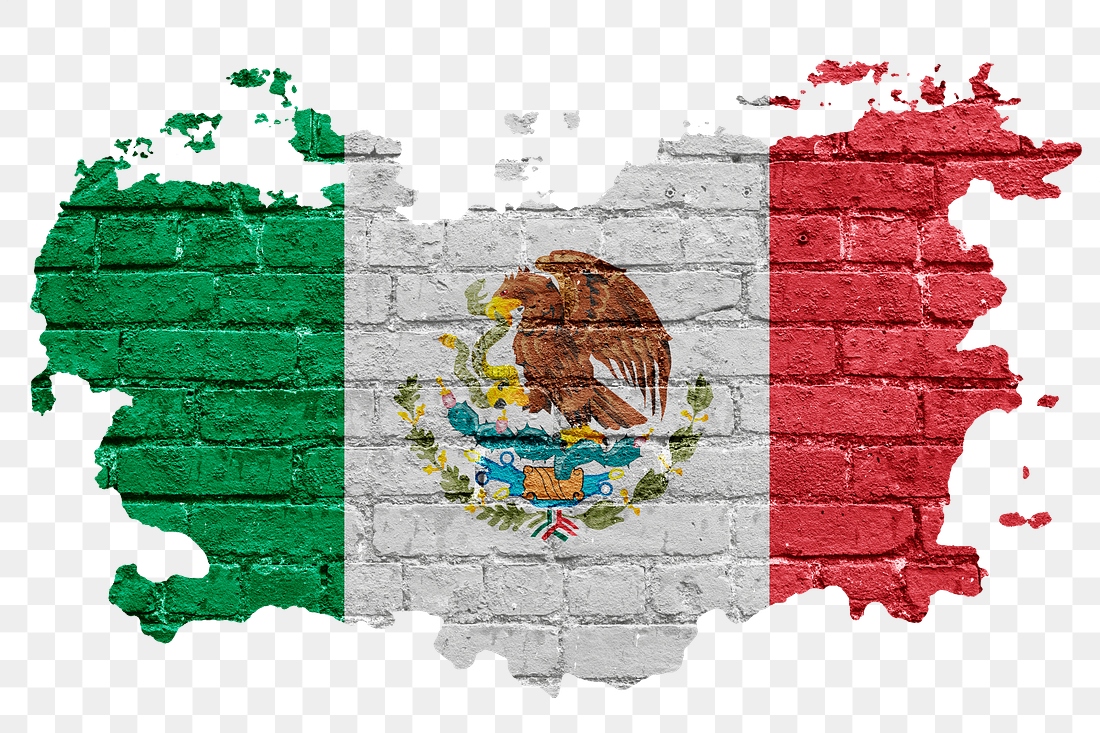 Mexico's flag png sticker, brick | Premium PNG - rawpixel