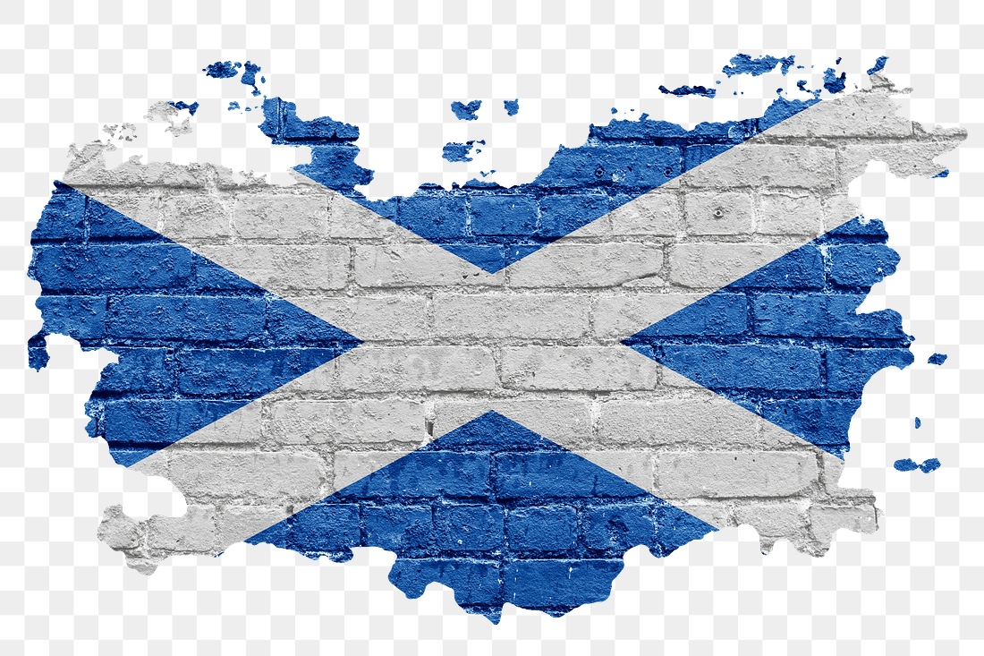 Scotland's flag png sticker, brick | Premium PNG - rawpixel