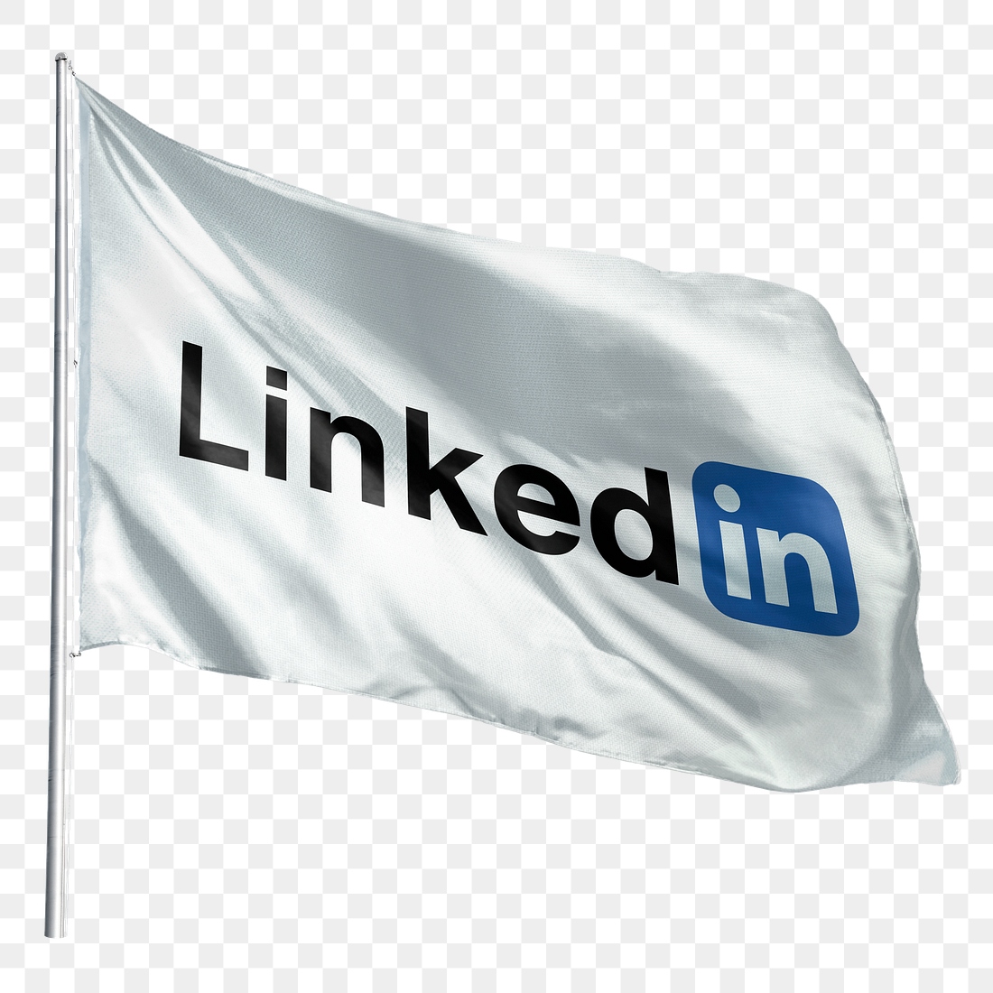 Linkedin icon png flag sticker, | Premium PNG - rawpixel