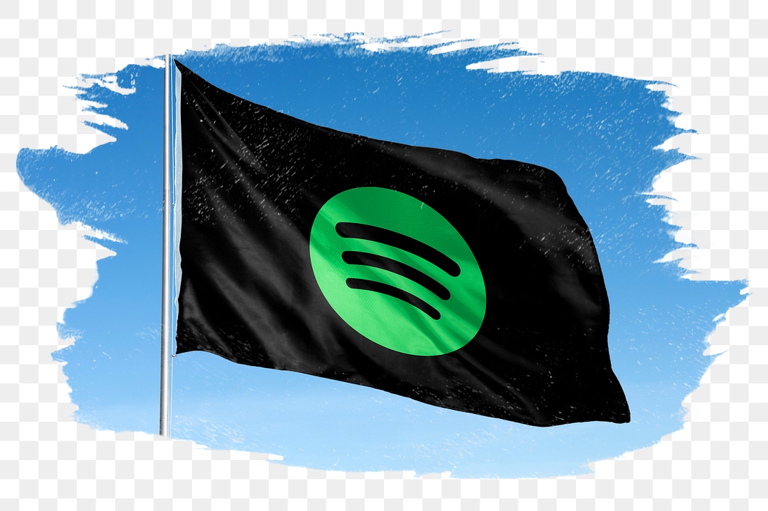 Spotify icon png flag, brush | Premium PNG - rawpixel