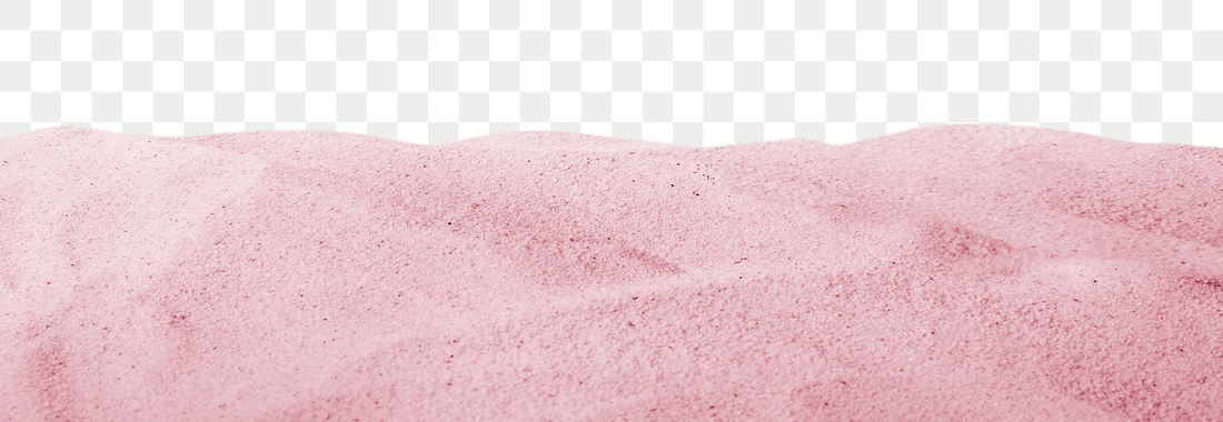 Pink sand png border, feminine | Premium PNG - rawpixel