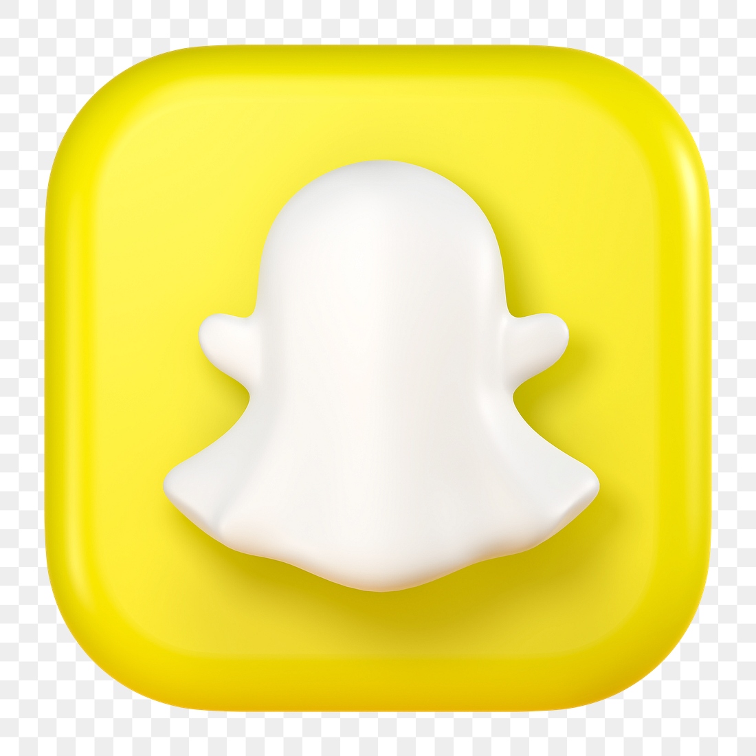 Snapchat icon social media 3D | Premium Icons - rawpixel