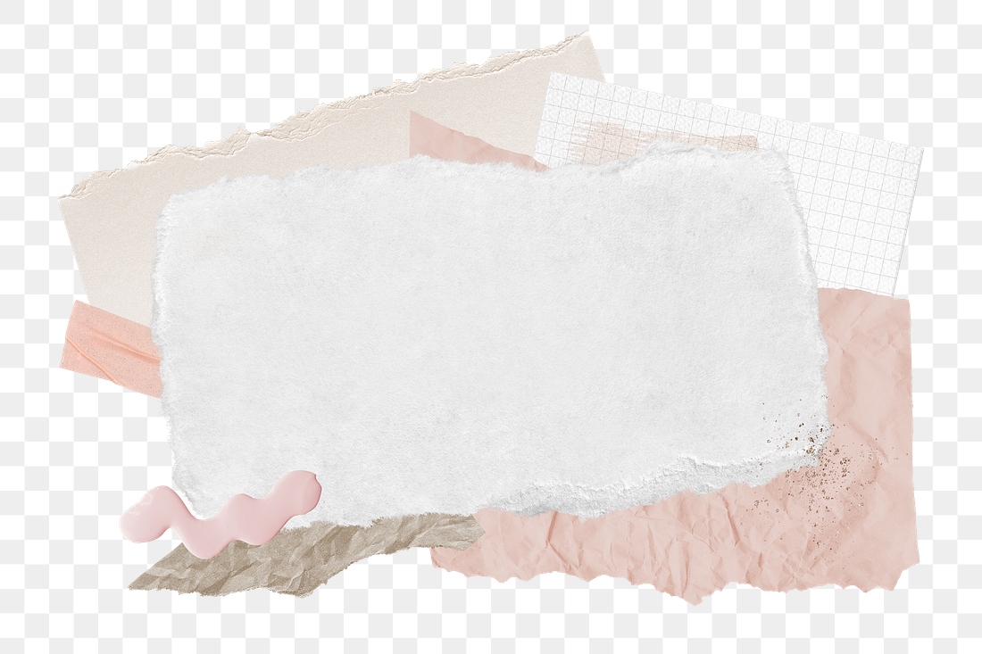 Feminine paper collage png frame | Premium PNG - rawpixel
