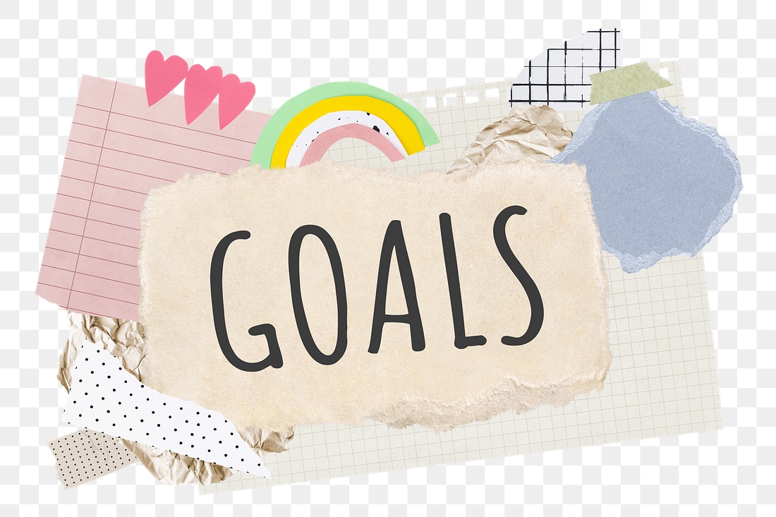 Goals png word sticker typography, | Premium PNG - rawpixel