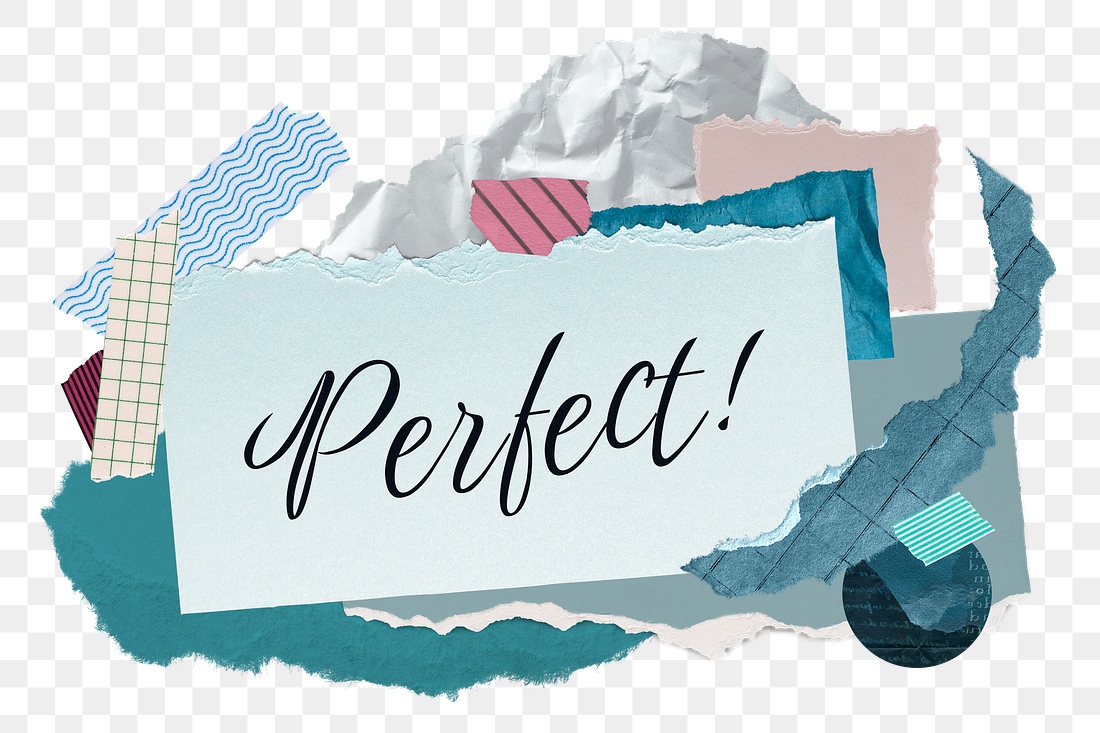 Perfect! png word sticker typography, | Free PNG - rawpixel
