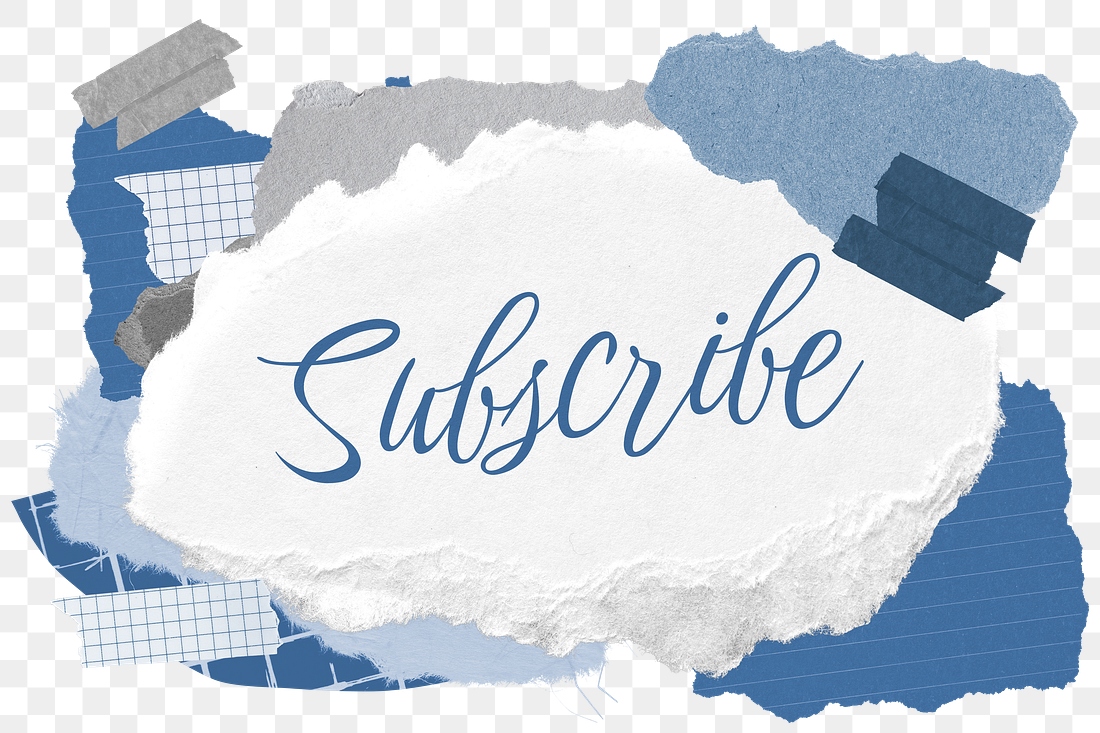 Subscribe png word sticker typography, | Premium PNG - rawpixel