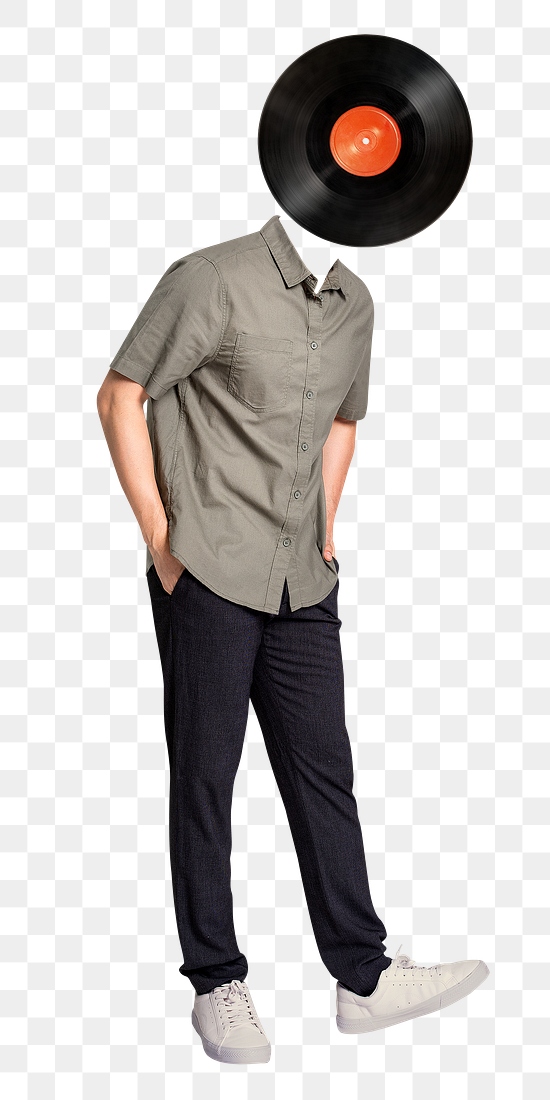 Vinyl head png man sticker, | Premium PNG - rawpixel