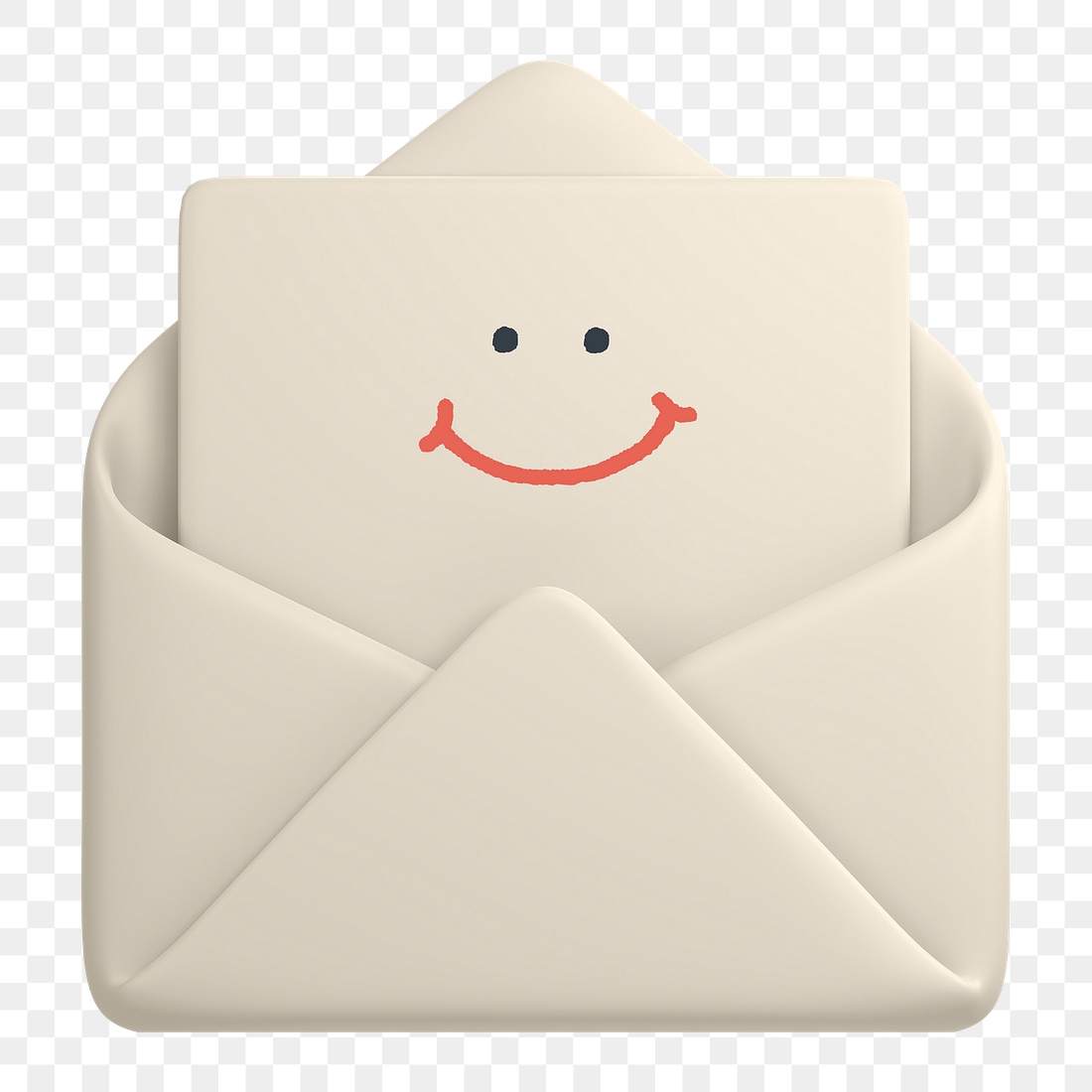 Smiling envelope png sticker, 3D | Premium PNG - rawpixel