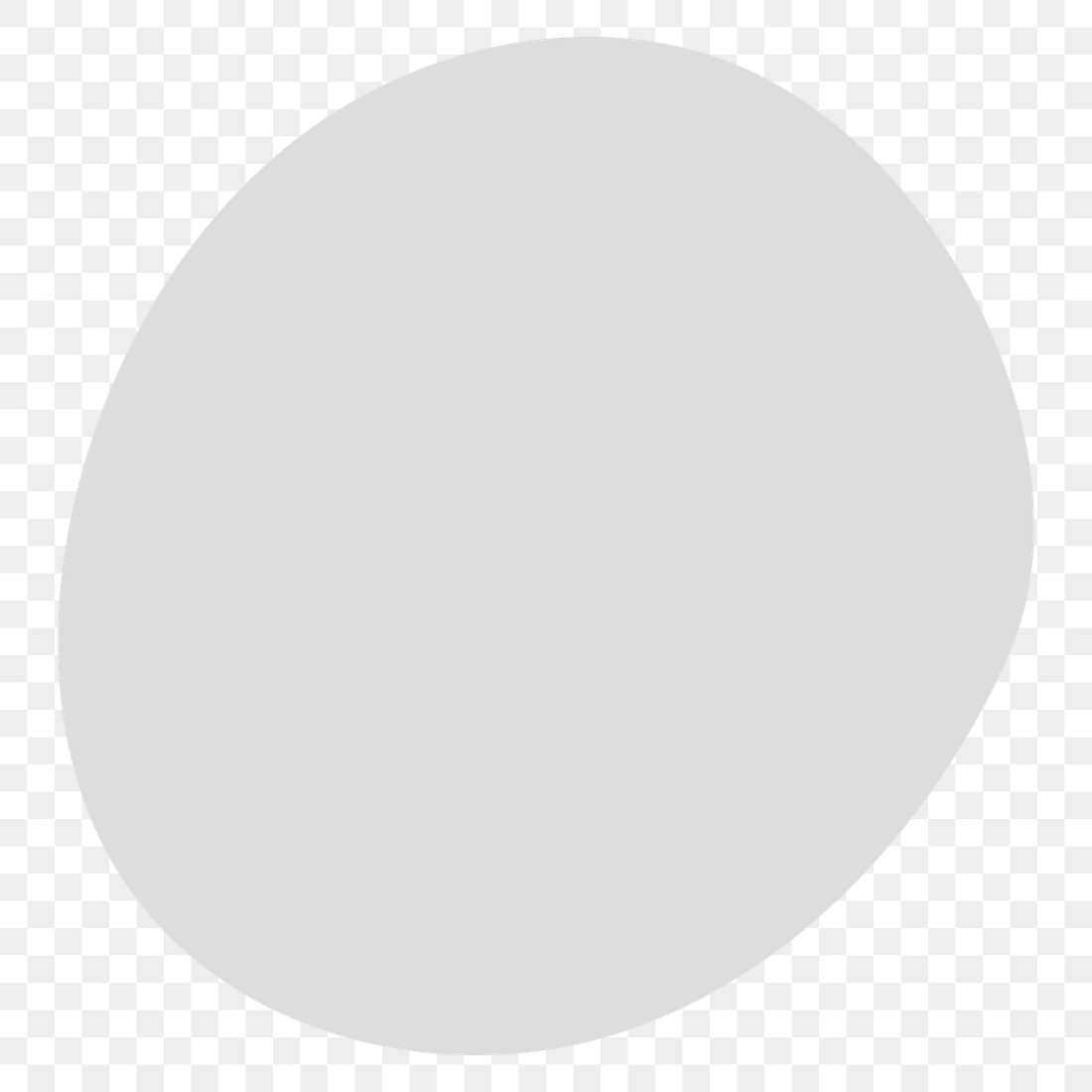 Grey abstract png shape sticker, | Premium PNG - rawpixel