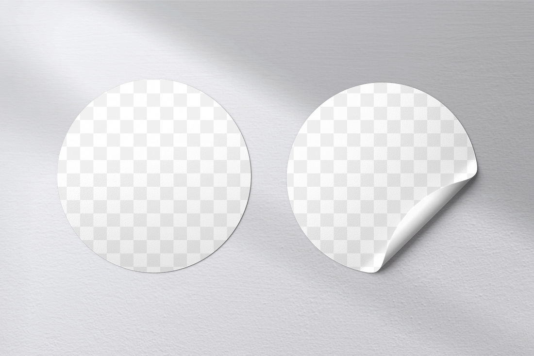 Round stickers png mockup, transparent | Premium PNG - rawpixel