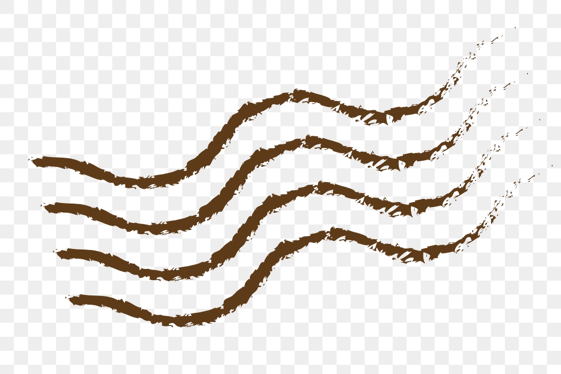 Wave stamp png sticker, transparent | Premium PNG - rawpixel