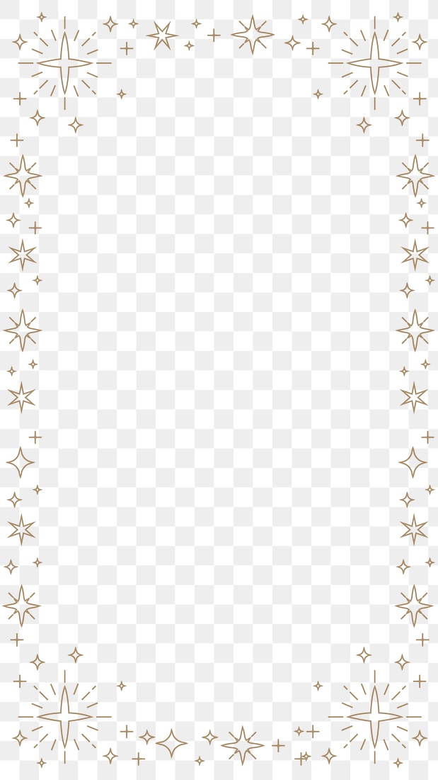 Gold mystical star frame png | Premium PNG - rawpixel