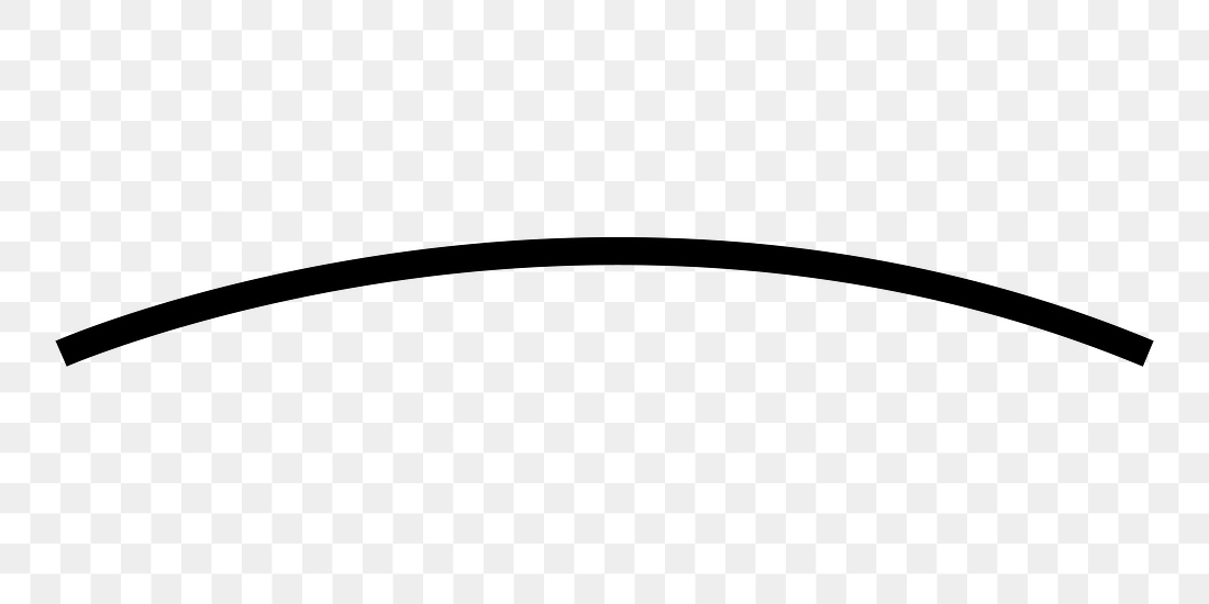 Curved line png sticker, shape | Premium PNG - rawpixel