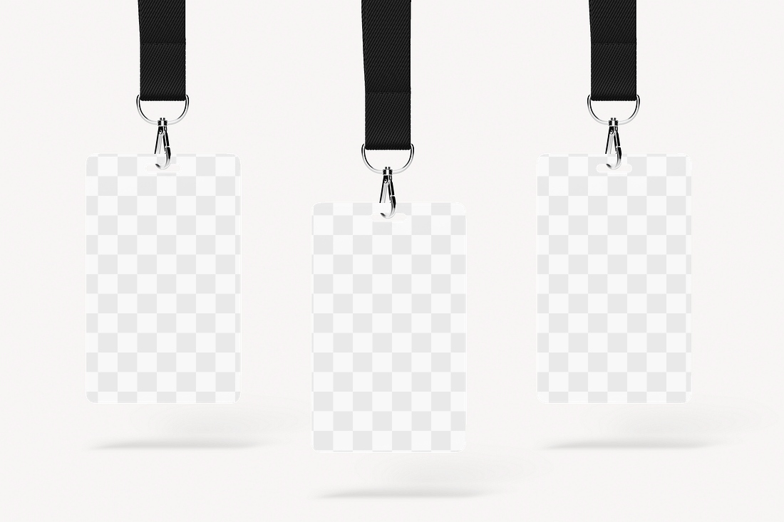 ID cards png mockup, white | Premium PNG - rawpixel