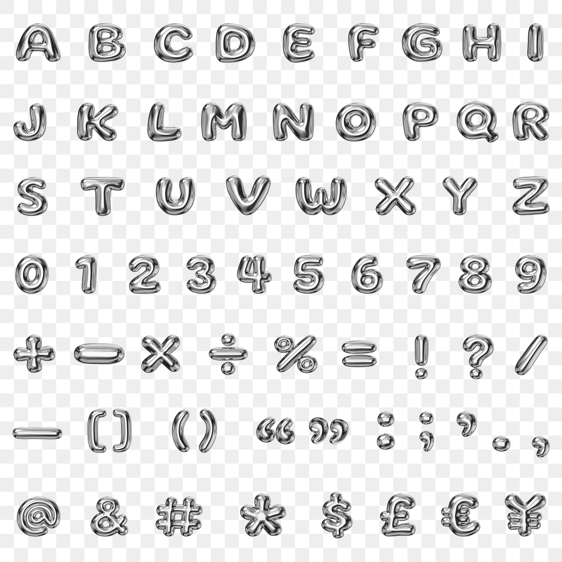 A-Z alphabet png sticker, numbers | Premium PNG - rawpixel