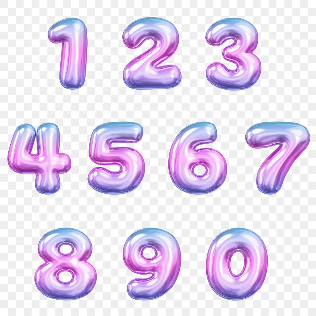 3D numbers png sticker, pink | Premium PNG - rawpixel