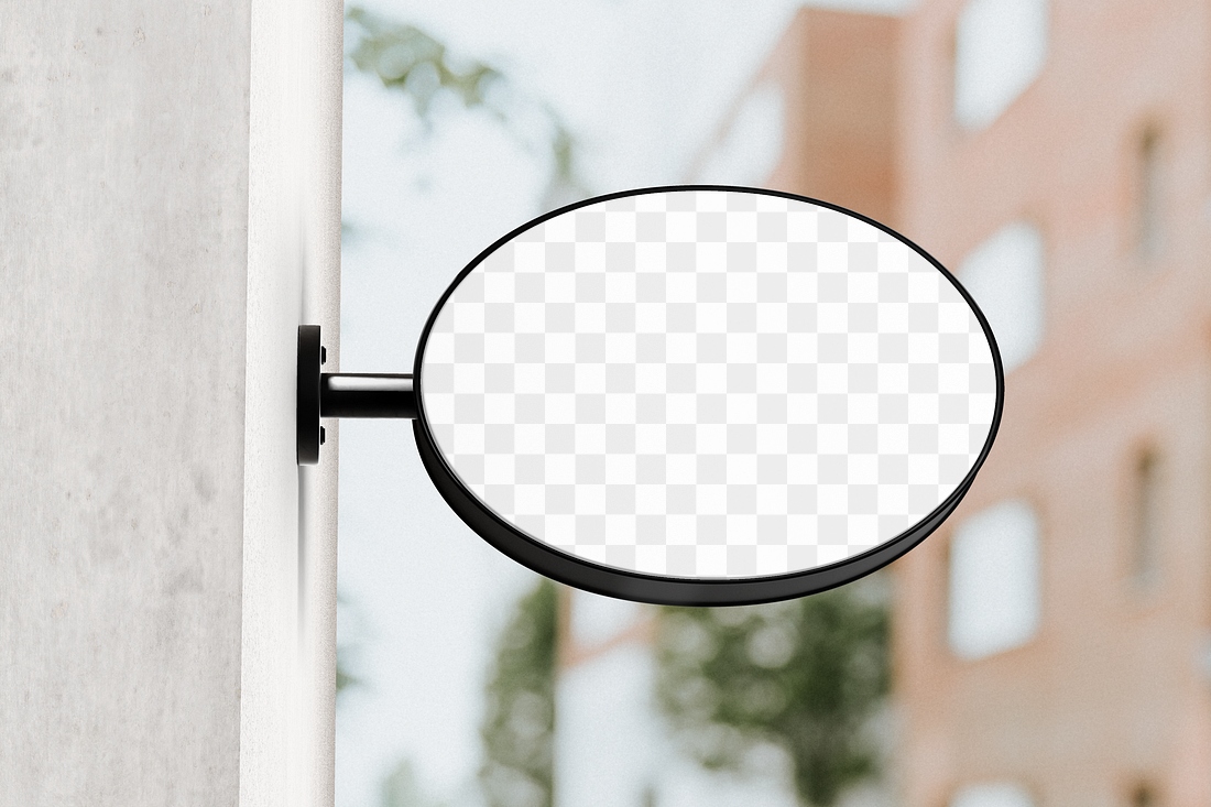 Wall sign png mockup, 3D | Premium PNG - rawpixel