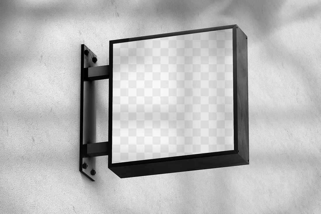 Wall sign png mockup, 3D | Premium PNG - rawpixel