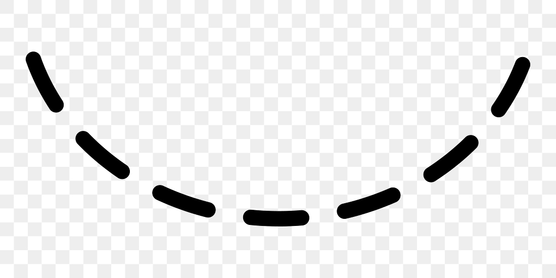 Curve dotted line png, doodle | Premium PNG - rawpixel