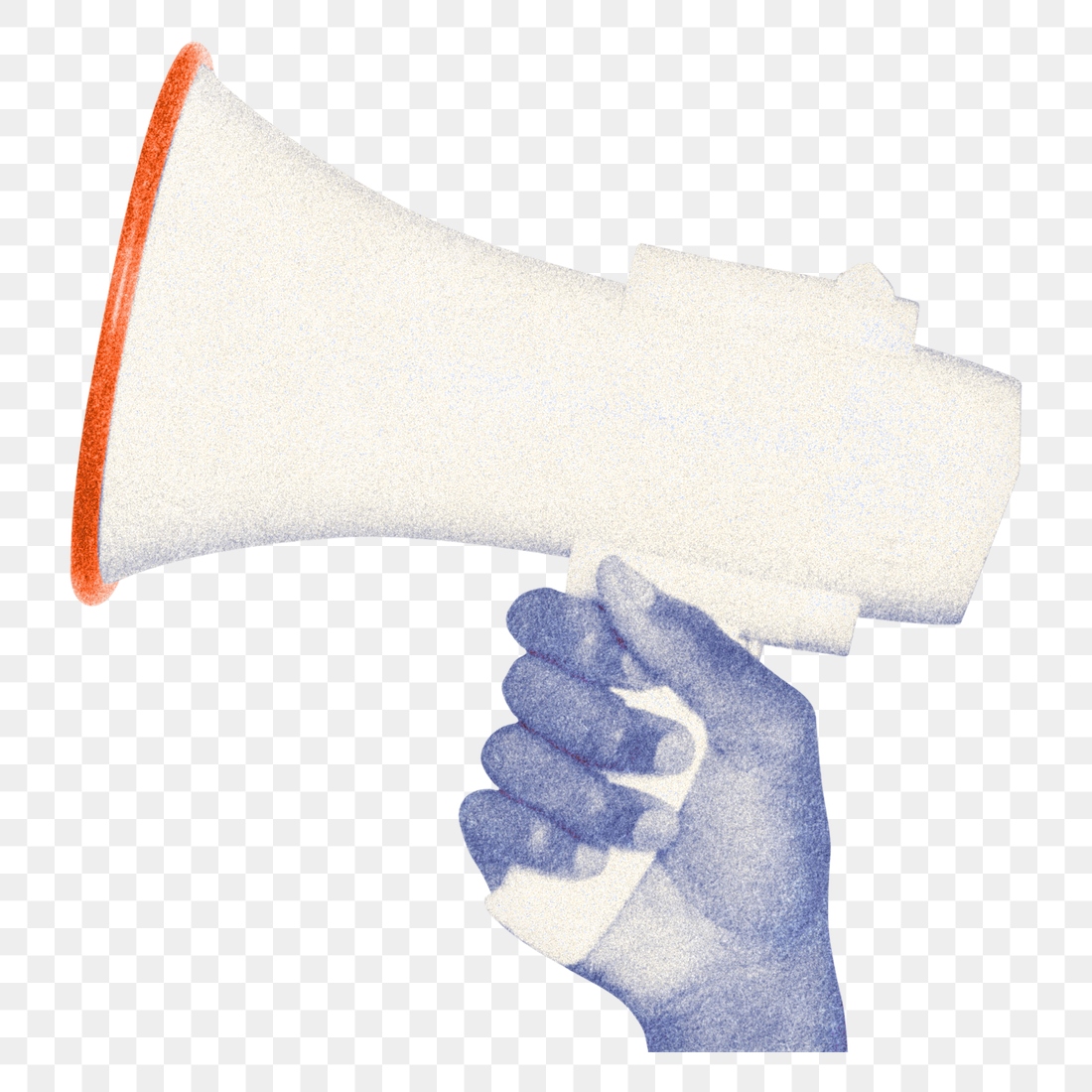 Hand holding megaphone png sticker | Premium PNG - rawpixel