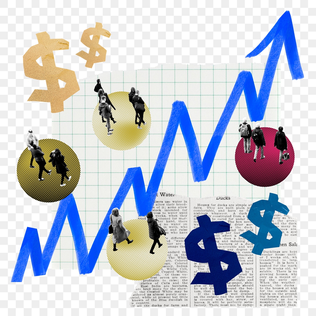 Economic growth png sticker, creative | Premium PNG - rawpixel