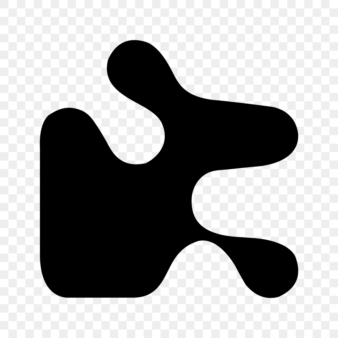 PNG abstract black shape, transparent | Premium PNG - rawpixel