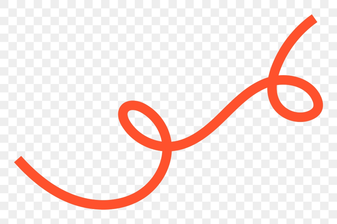 Red squiggle png abstract shape | Premium PNG - rawpixel