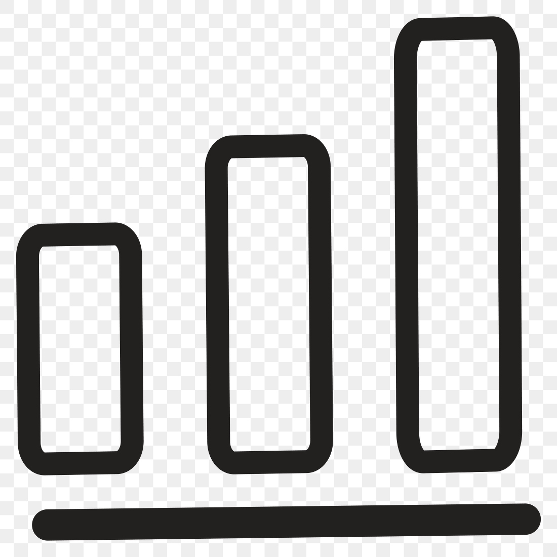 Bar chart icon png sticker, | Premium Icons - rawpixel