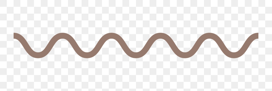 Png brown wavy line divider, | Premium PNG - rawpixel