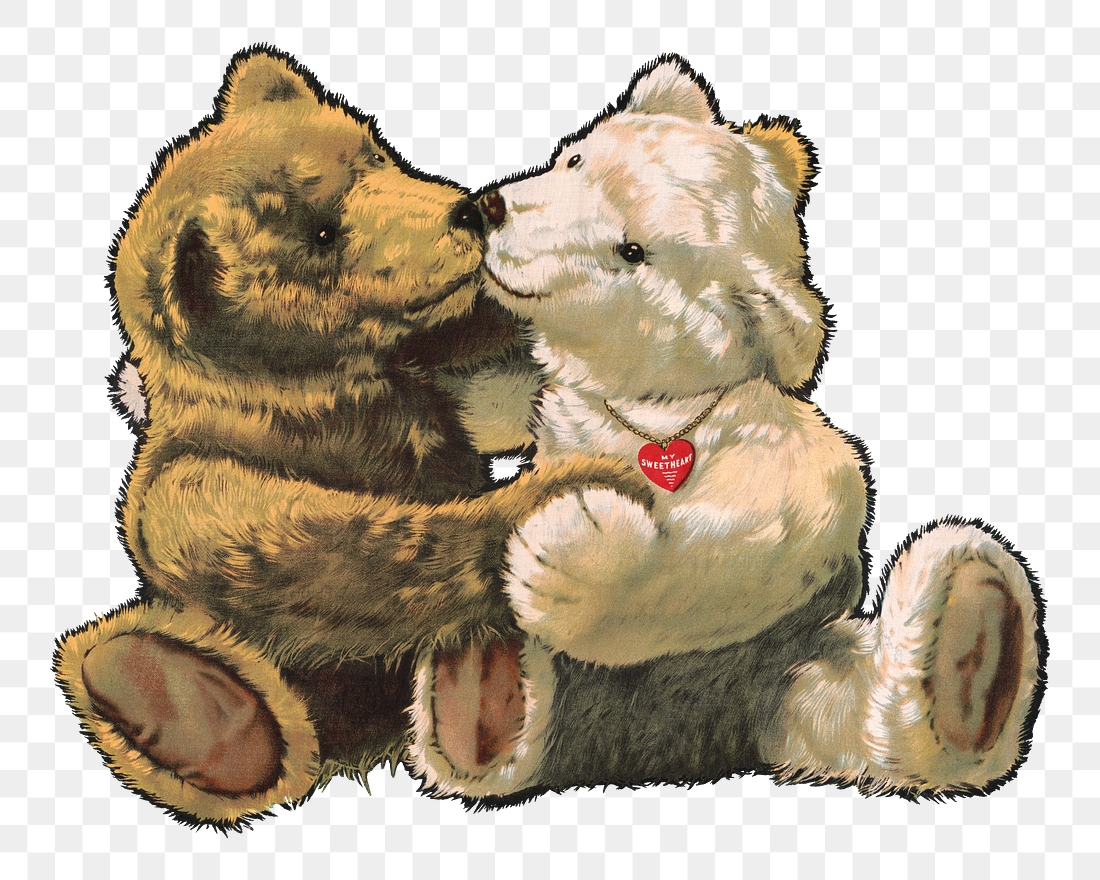 Aesthetic vintage bears png transparent | Premium PNG - rawpixel