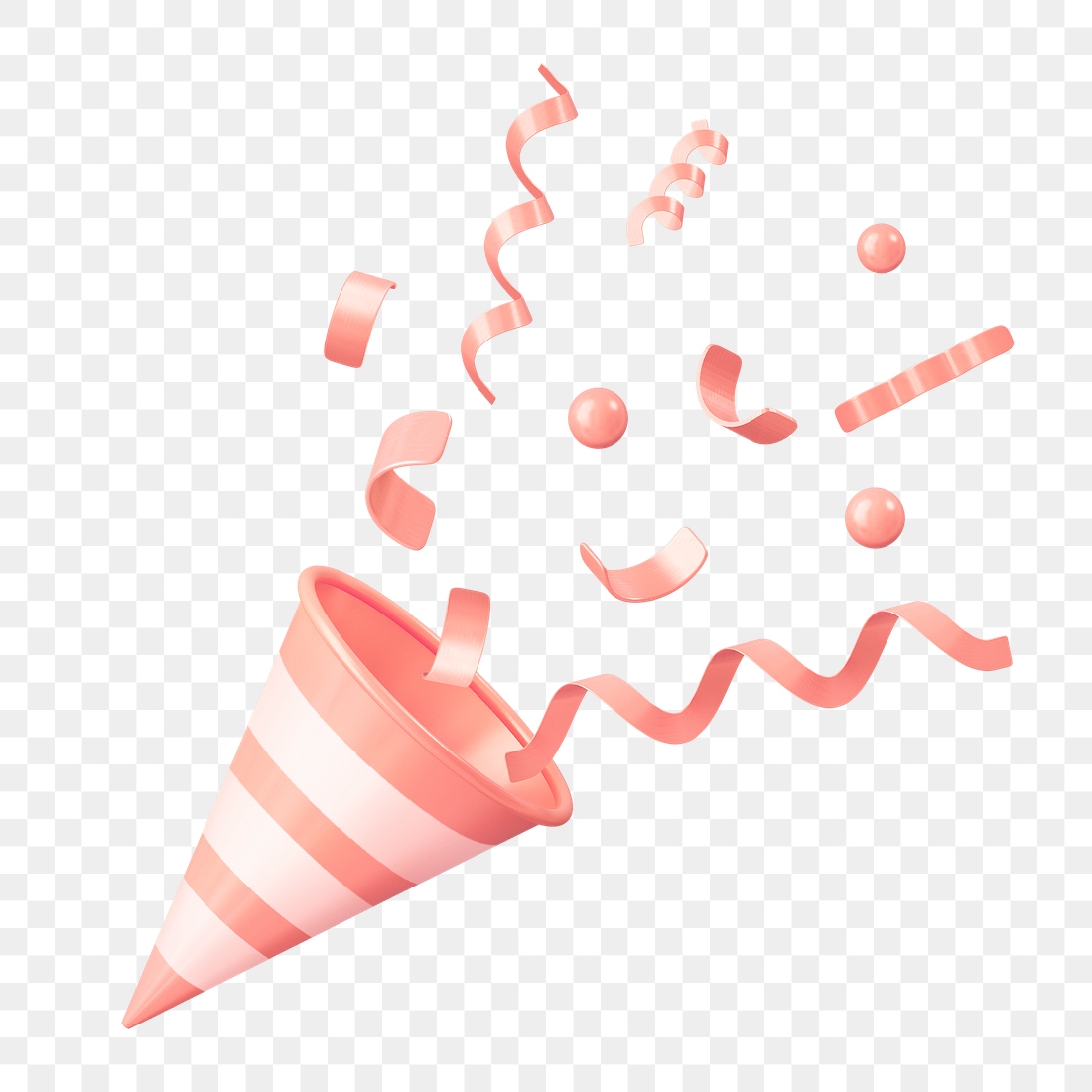 Party popper sticker png, 3d | Premium PNG - rawpixel