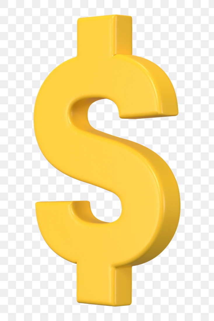 US dollar png sign clipart | Premium PNG Sticker - rawpixel
