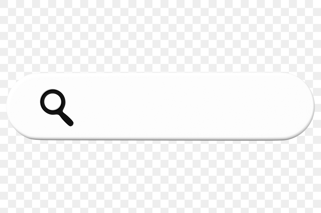 Search bar png 3D clipart | Premium PNG Sticker - rawpixel