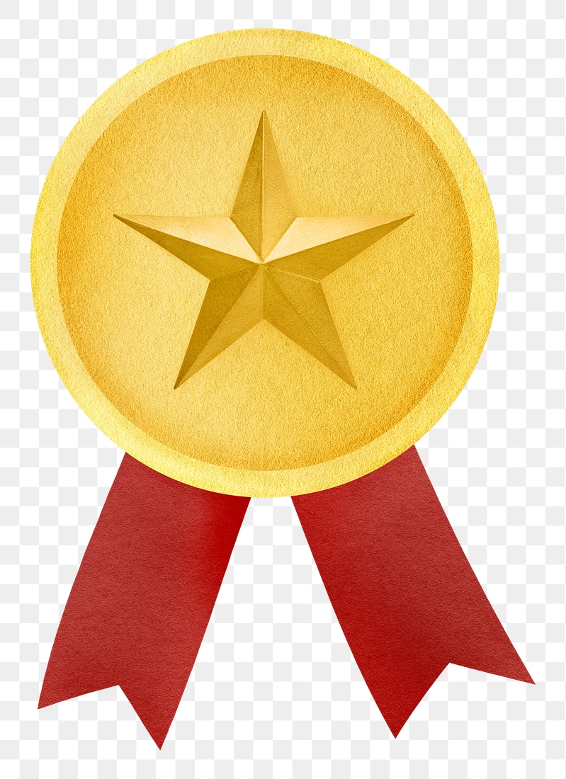 Gold medal png sticker, transparent | Premium PNG - rawpixel