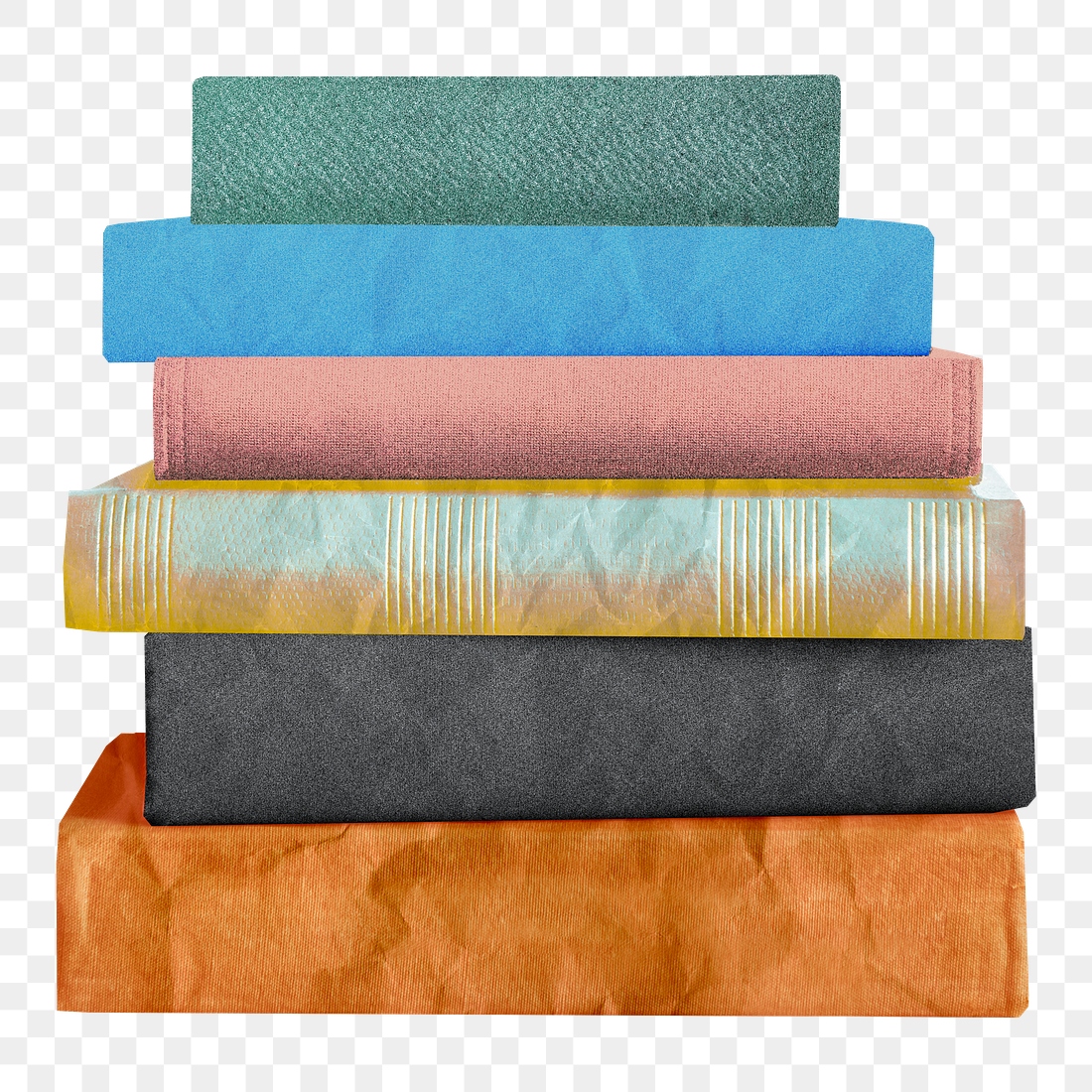 Stacked books png sticker, transparent | Premium PNG - rawpixel