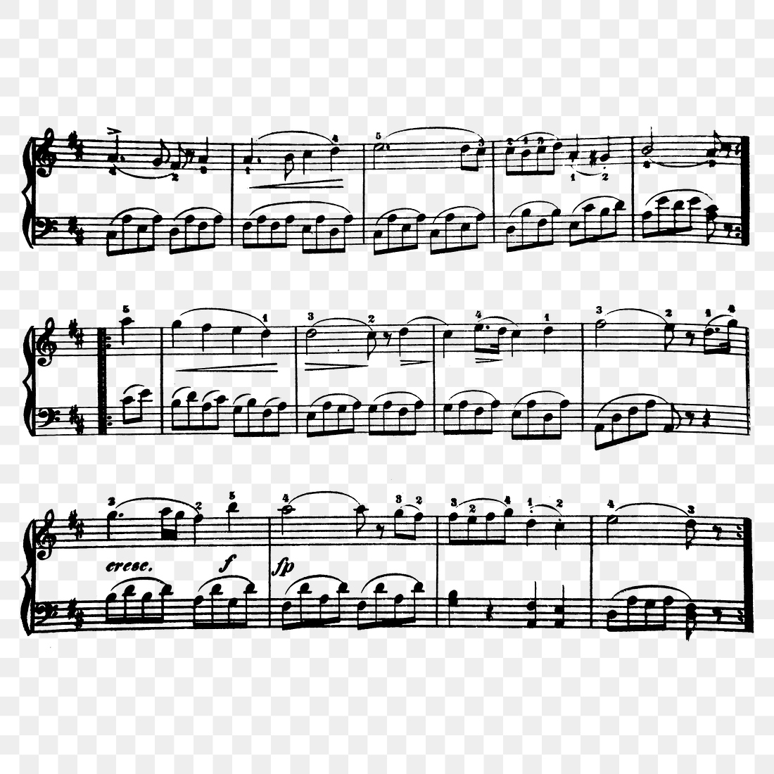 Music score png music sticker | Premium PNG - rawpixel
