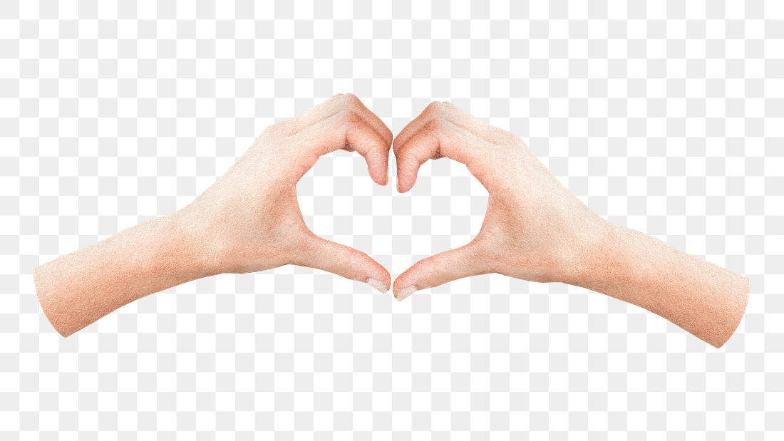 Heart hands png sticker, transparent | Premium PNG - rawpixel