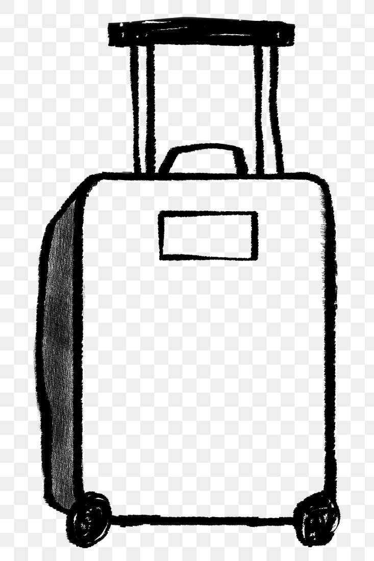 Travel luggage png sticker, object | Premium PNG - rawpixel