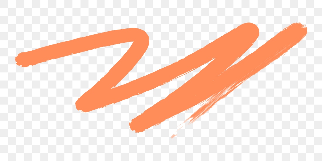 Orange brush stroke png sticker, | Premium PNG - rawpixel