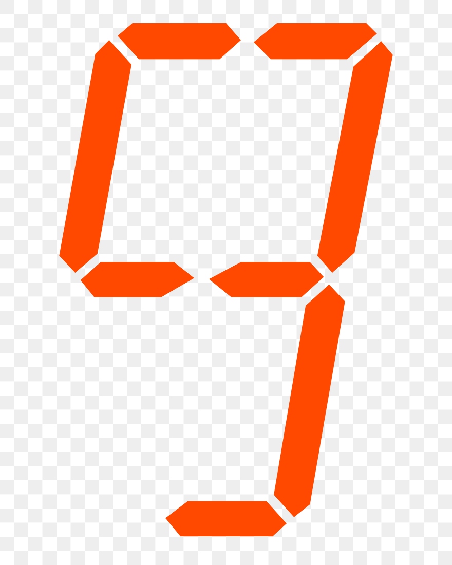 Nine 9 digit number png | Free PNG - rawpixel