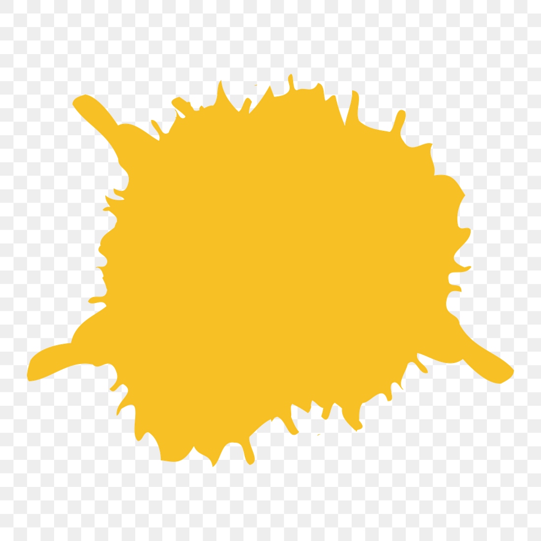 Yellow splash png sticker, transparent | Free PNG - rawpixel
