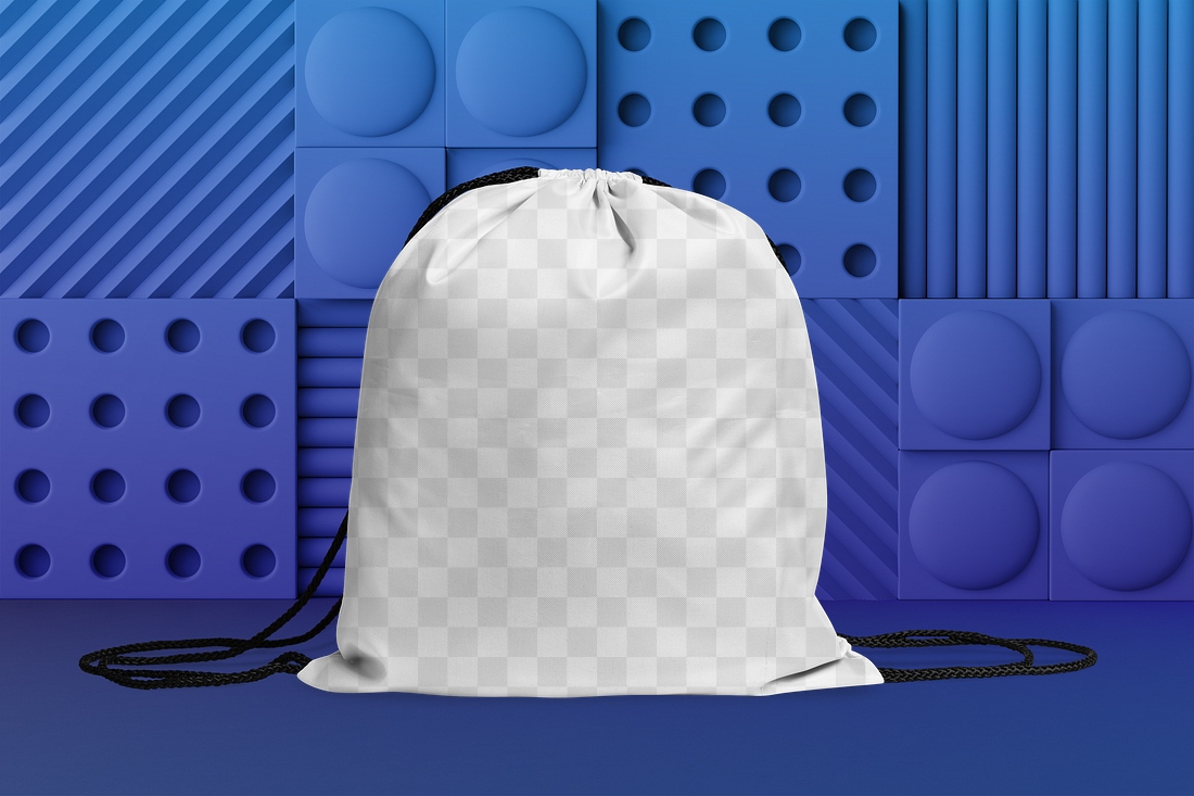 Drawstring bag png transparent mockup | Premium PNG - rawpixel