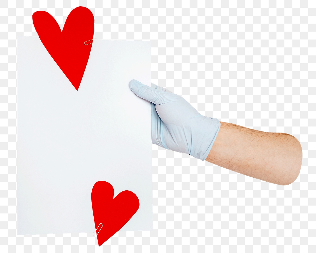 PNG Gloved hands holding card | Premium PNG - rawpixel