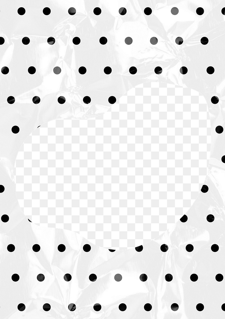 White png frame, polka dot | Premium PNG - rawpixel