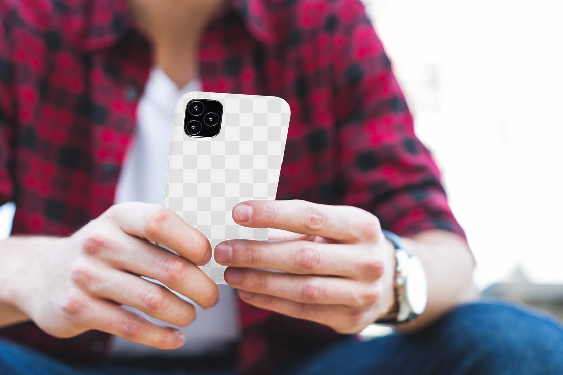 Smartphone case png transparent mockup | Free PNG - rawpixel