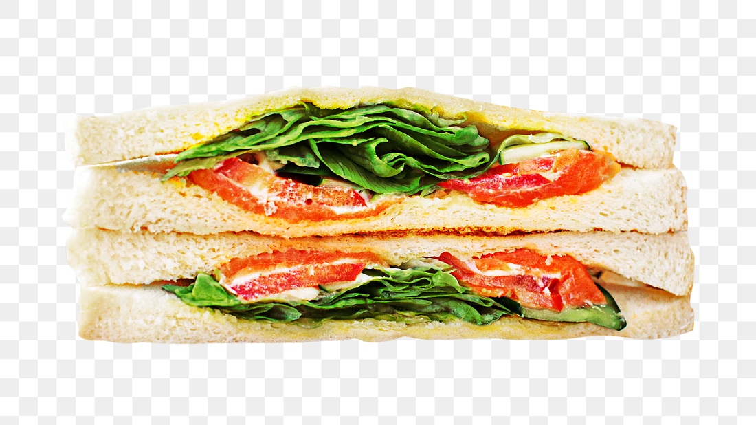 Salad sandwich collage element, transparent | Free PNG - rawpixel