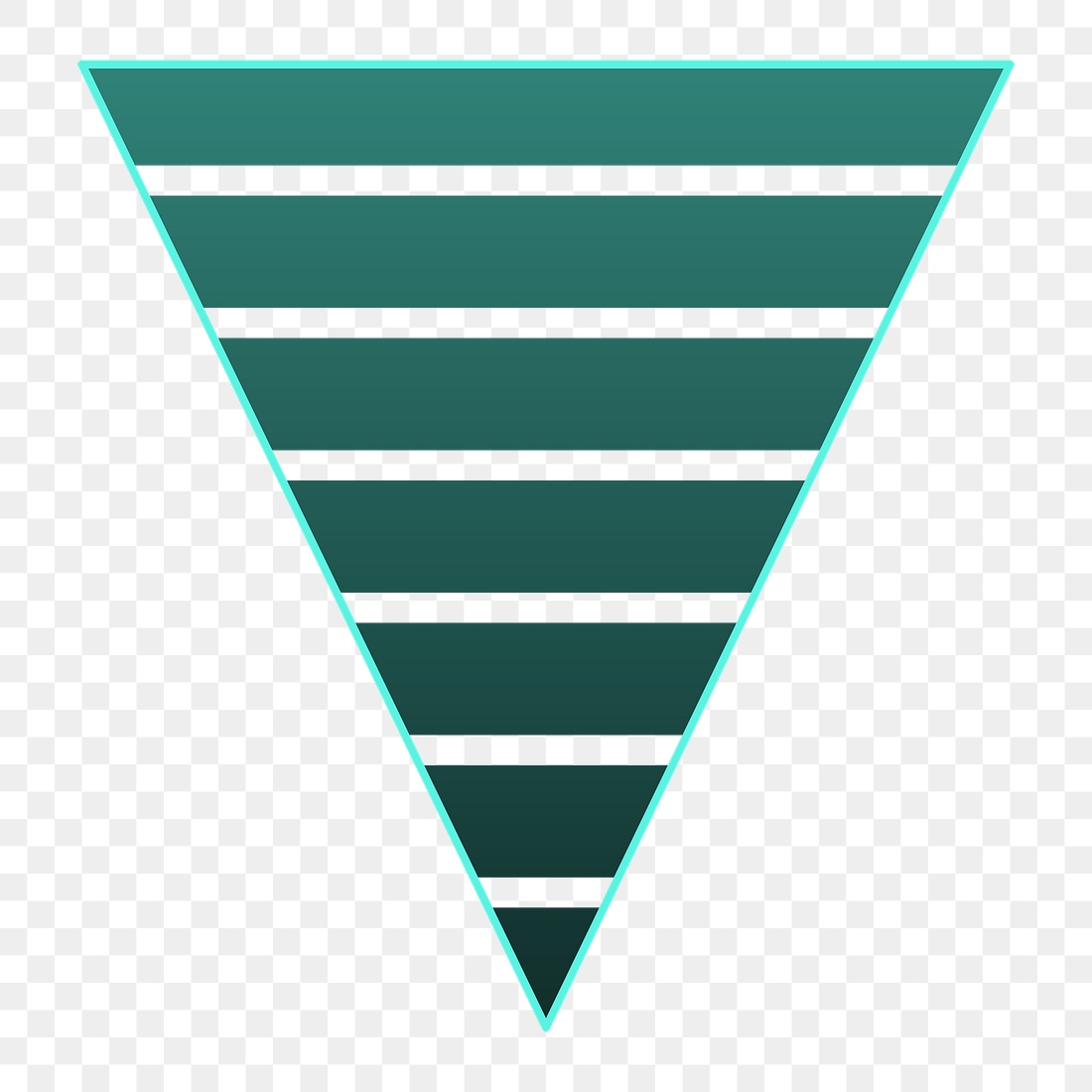 PNG green inverted pyramid, design | Premium PNG - rawpixel