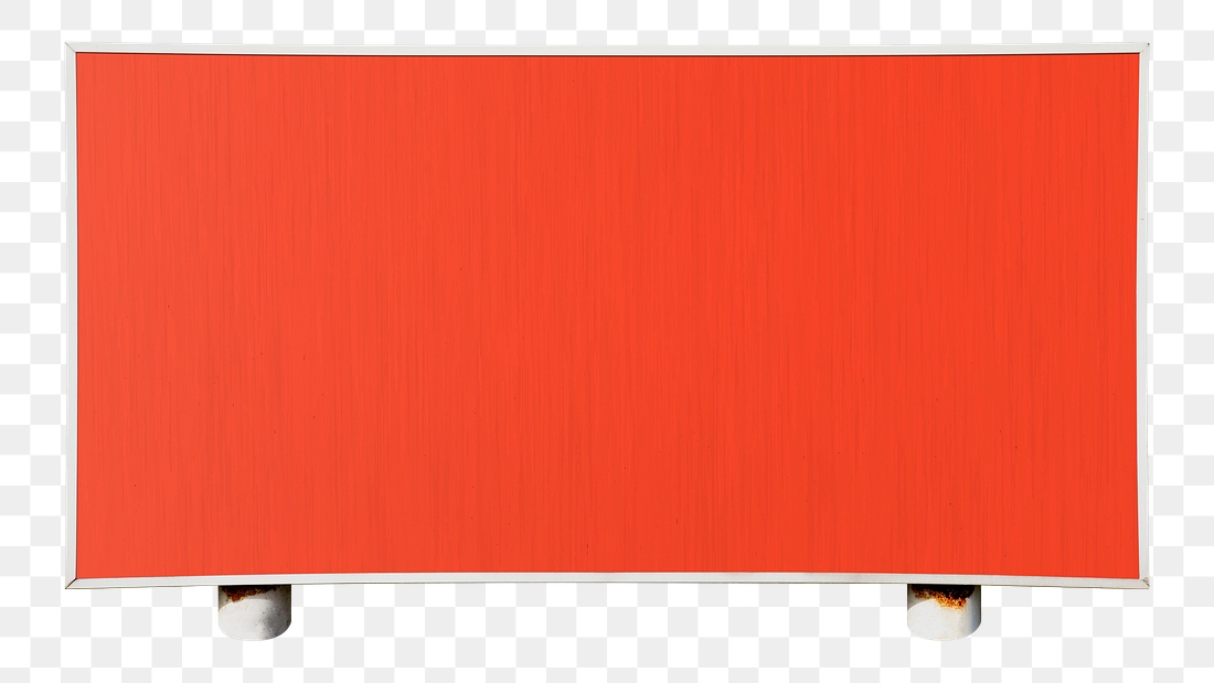 Orange billboard png sign, transparent | Premium PNG - rawpixel