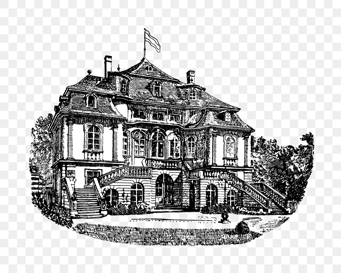 PNG Old manor, vintage architecture | Premium PNG - rawpixel